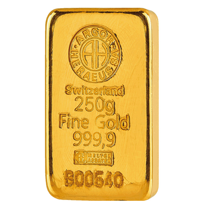 Goldbarren 250 Gramm diverse Hersteller | pro aurum