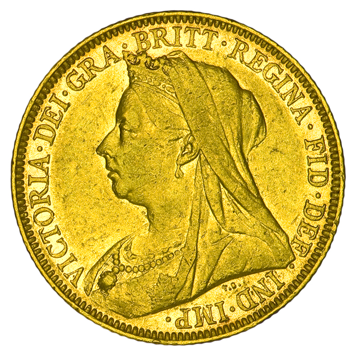 Goldmünze 1 Pfund Sovereign Victoria Schleier | pro aurum