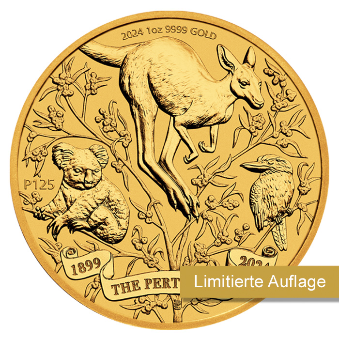 Goldmünze 1 Unze Perth Mint 125th Anniversary 2024 - pro aurum