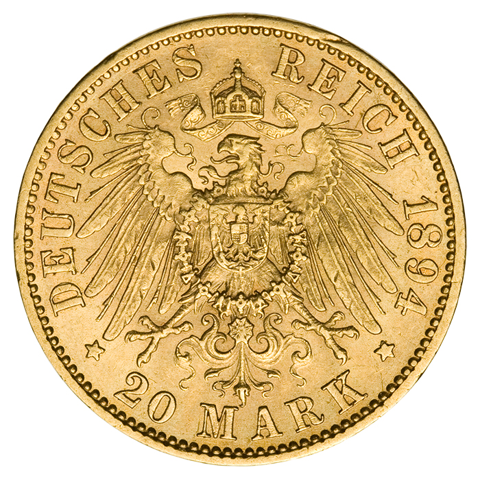 Goldmünze Kaiser Wilhelm 20 Mark Verkaufen