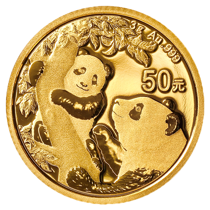 Goldmünze 3 Gramm China Panda diverse Jahrgänge - pro aurum