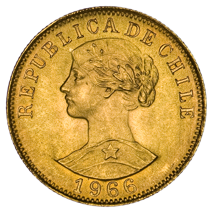 Goldmünze 50 Pesos Chile | pro aurum